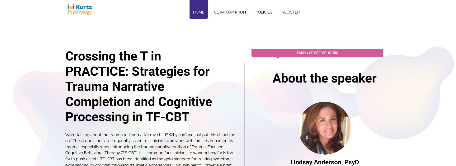 Crossing the T in PRACTICE: Strategies for Trauma Narrative Completion ...